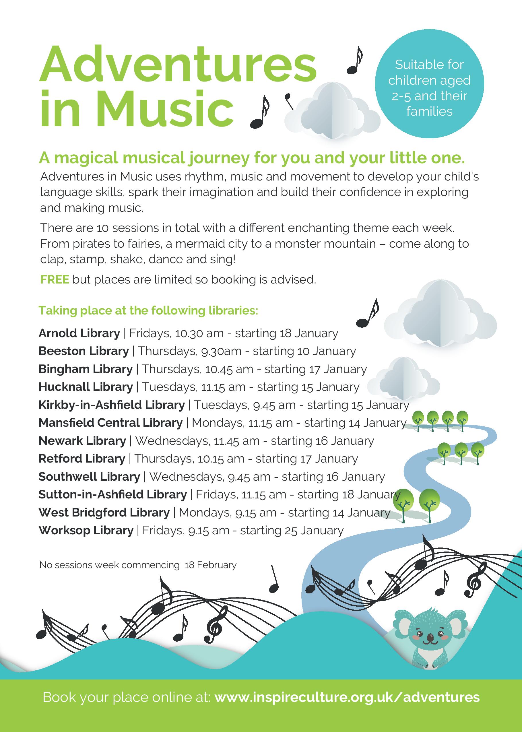 Adventures in Music | Inspire - Culture, Learning, Libraries